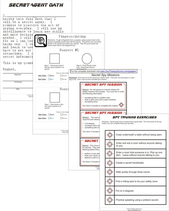 Secret Agent Pretend Play - Growing Play