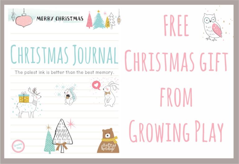 Christmas Journal - FREE - Growing Play