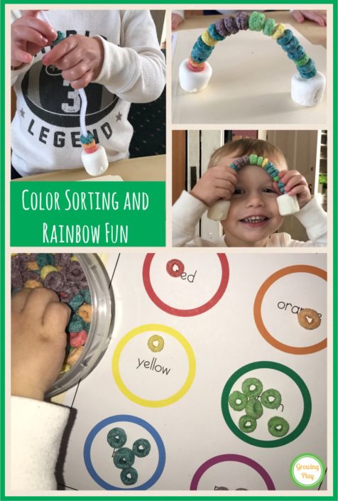 Color Sorting and Rainbow Fun - Growing Play