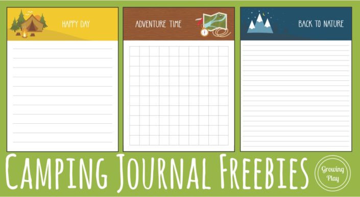 Camping Journal Free Printables - Growing Play