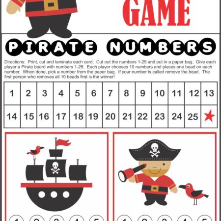 Pirate Connect the Dots - Free Printable from Growing Play - Growing Play