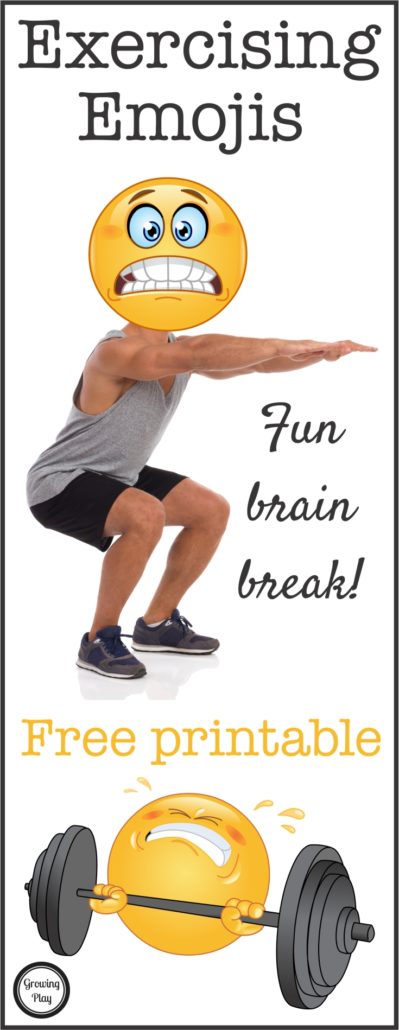 Exercising Emojis Brain Break or Just for Fun - Growing Play