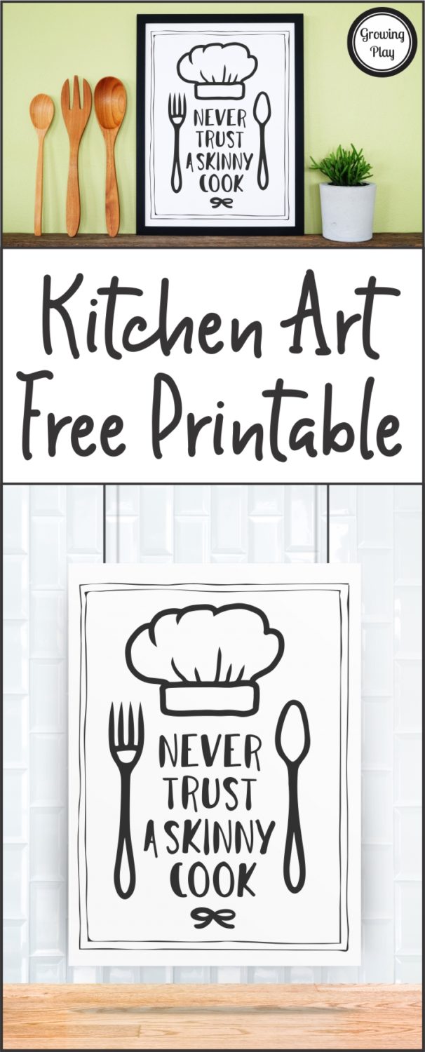 Fun Kitchen Art Freebie - Playtime in the Kitchen - Growing Play