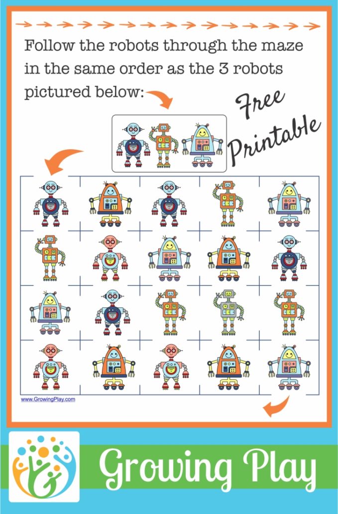 Robot Pattern Maze - Visual Discrimination and Visual Motor Skills ...