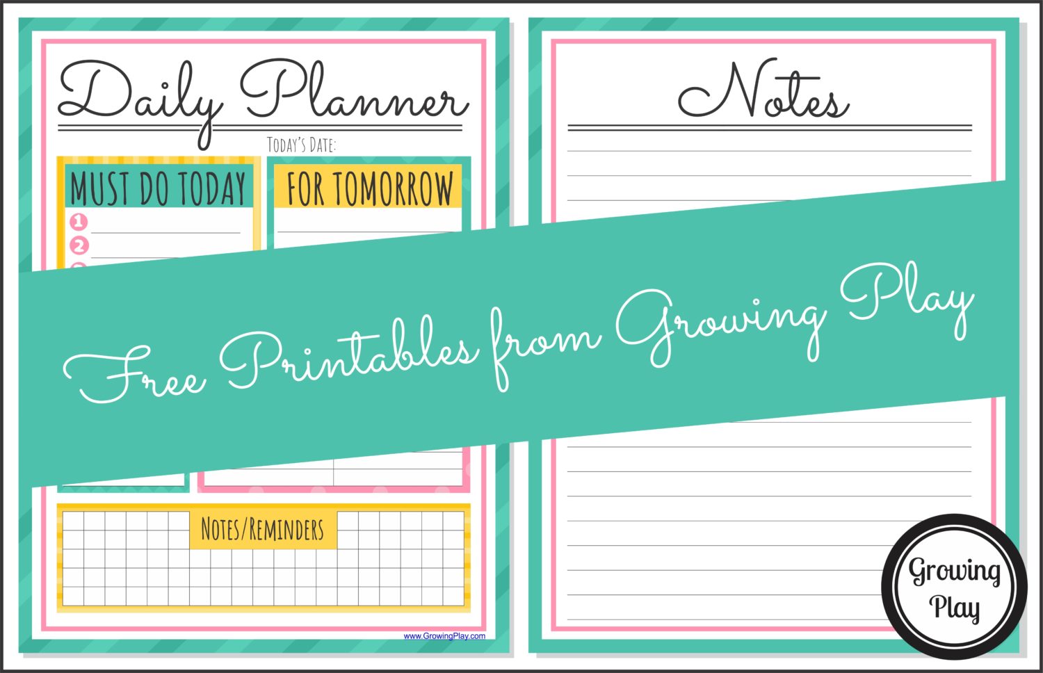 Get Organized with a Daily Planner - Growing Play