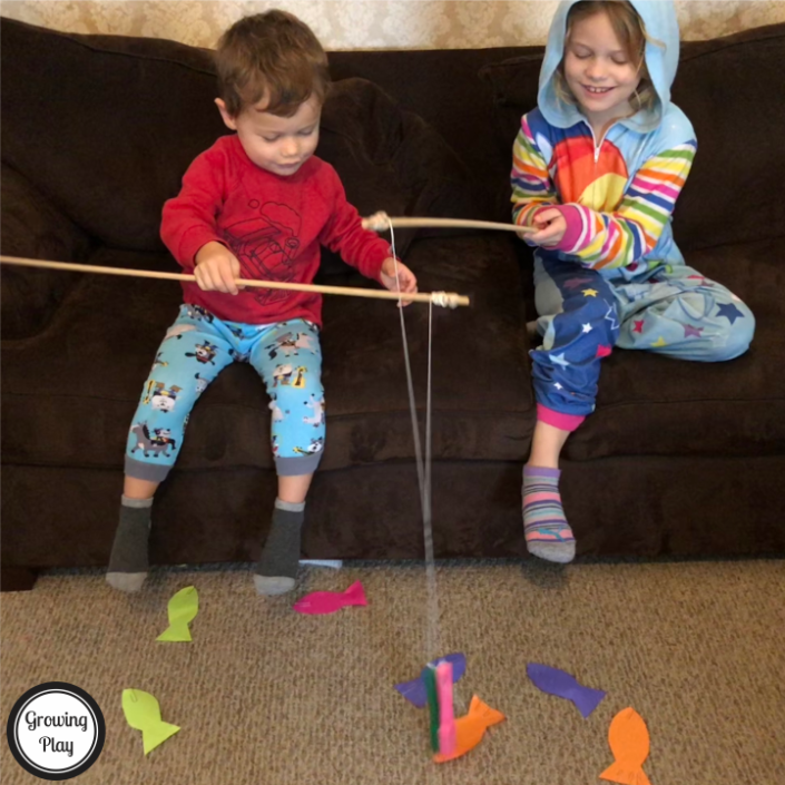 Pretend Play Fishing Indoor Play - Growing Play