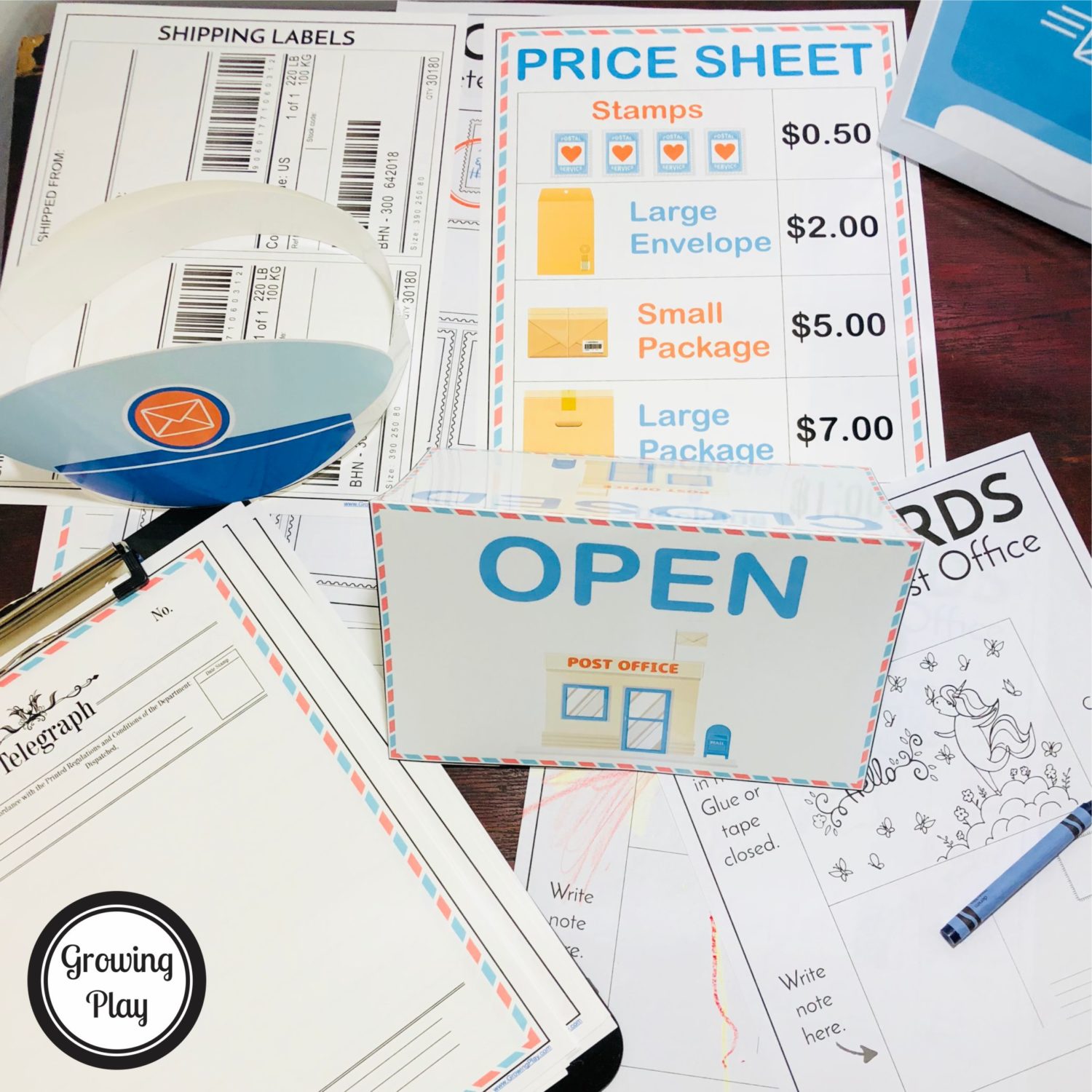 How to Play Pretend Post Office - Growing Play