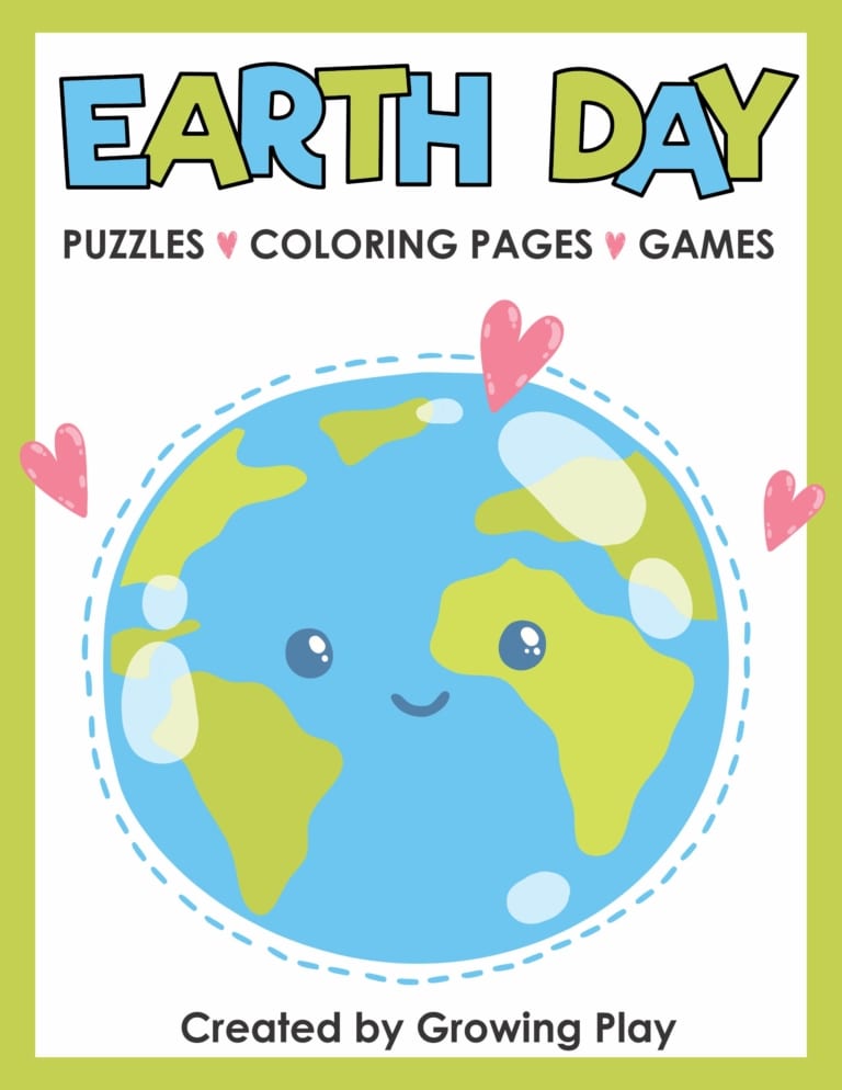 Earth Day Packet - Games, Coloring Pages and Puzzles - Growing Play