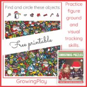 Look and Find Christmas Free Printable - Growing Play