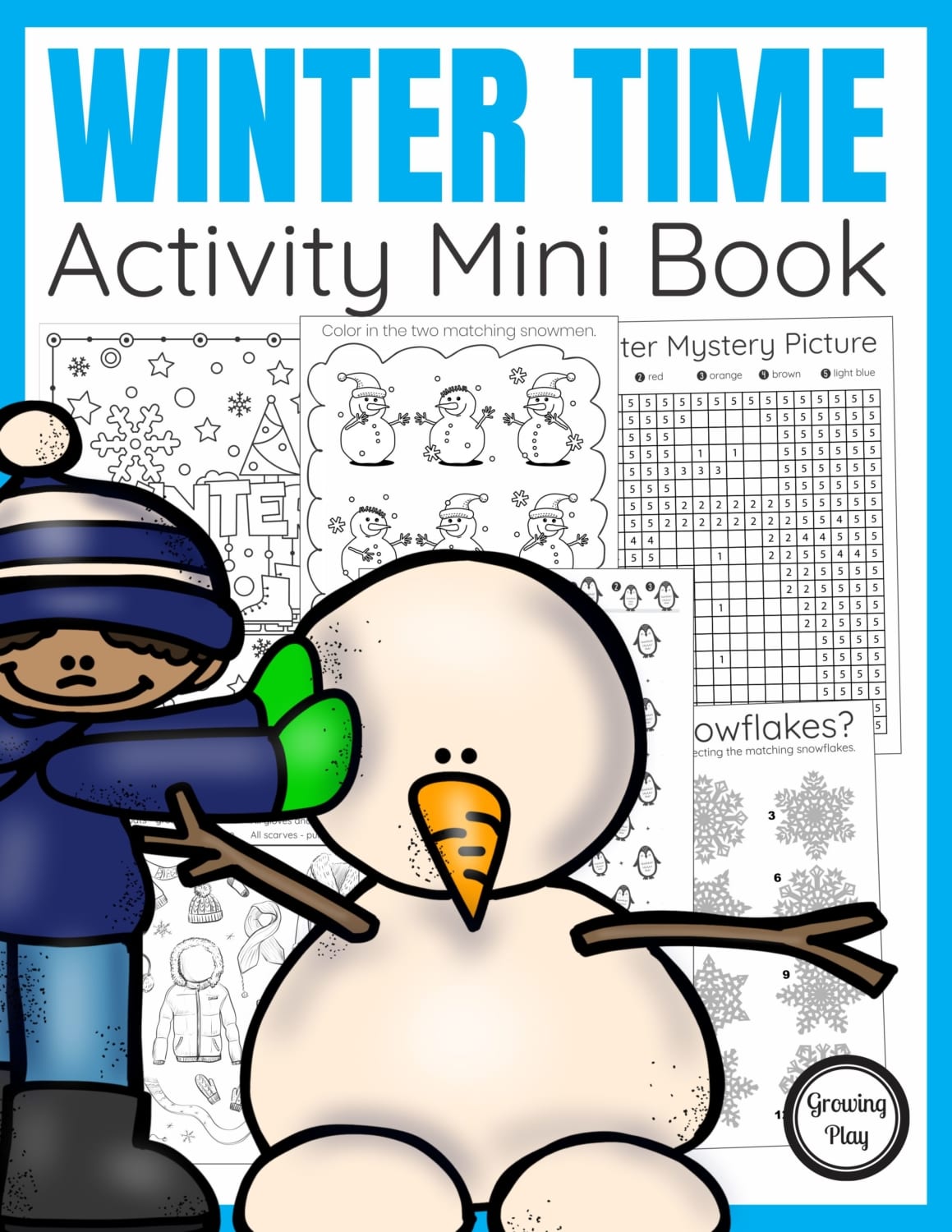 Find and Color the Winter Gear - Free Printable - Growing Play