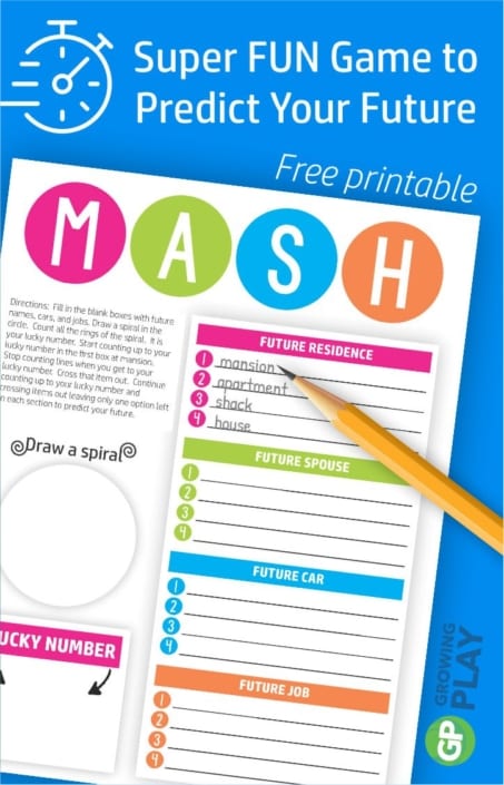 How to Play Mash Game Plus a FREE Printable - Growing Play
