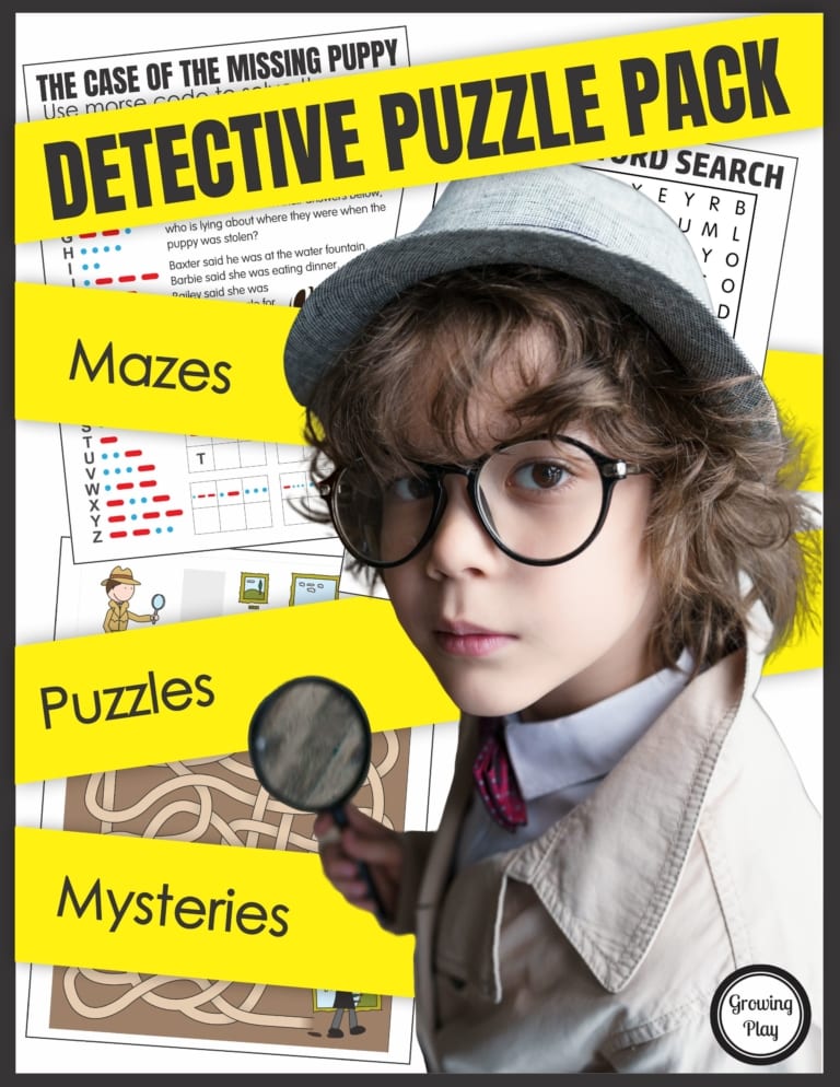 Detective Word Search Puzzle - Growing Play