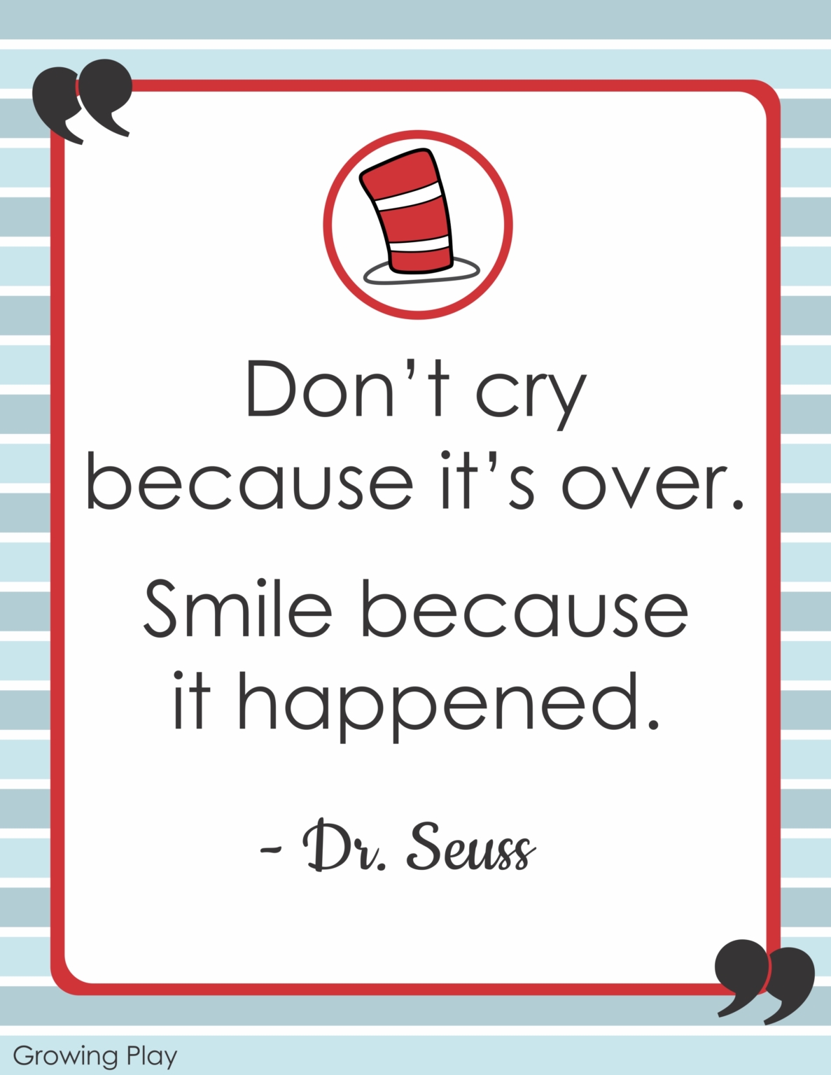 10 Dr. Seuss Inspirational Quotes - Growing Play