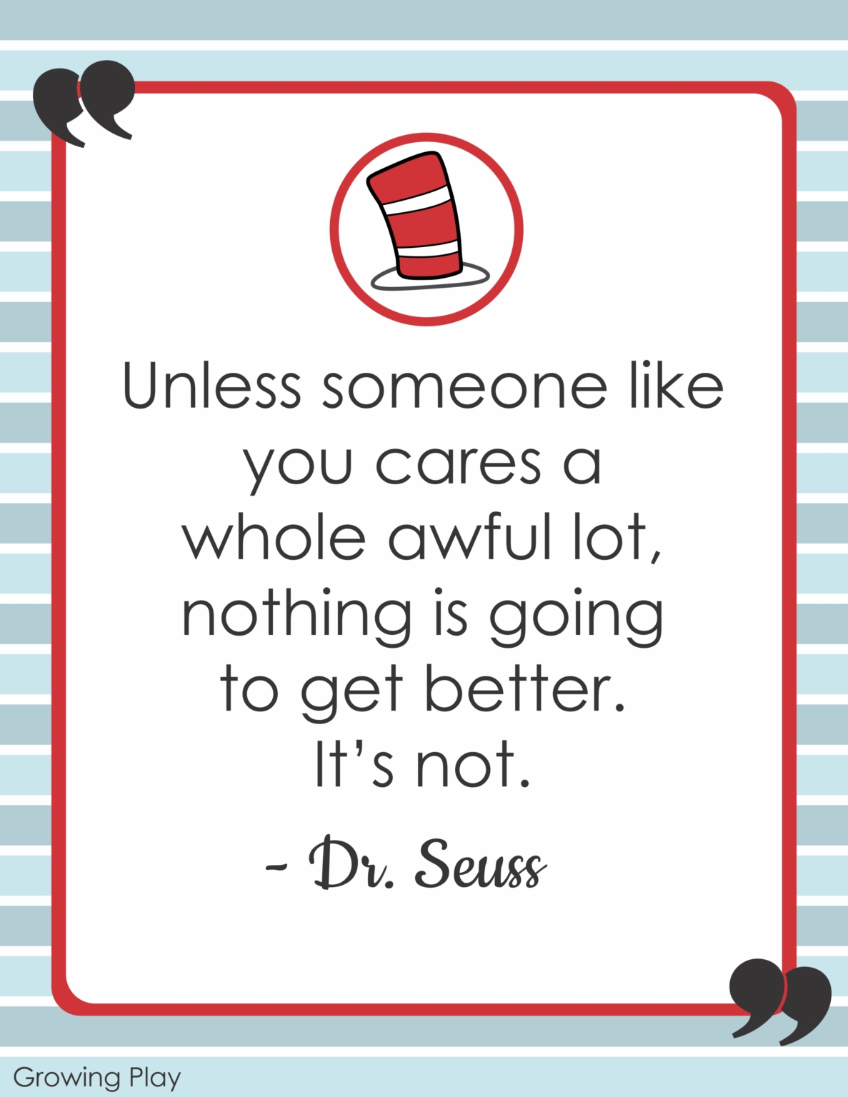 10 Dr. Seuss Inspirational Quotes - Growing Play