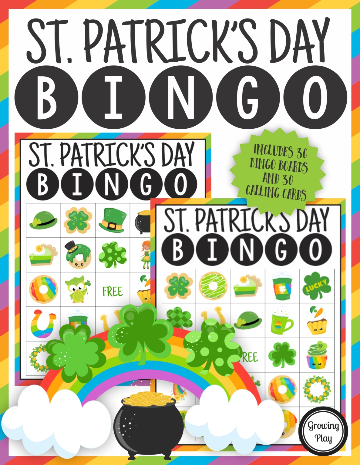 St Patrick's Day Bingo - Growing Play