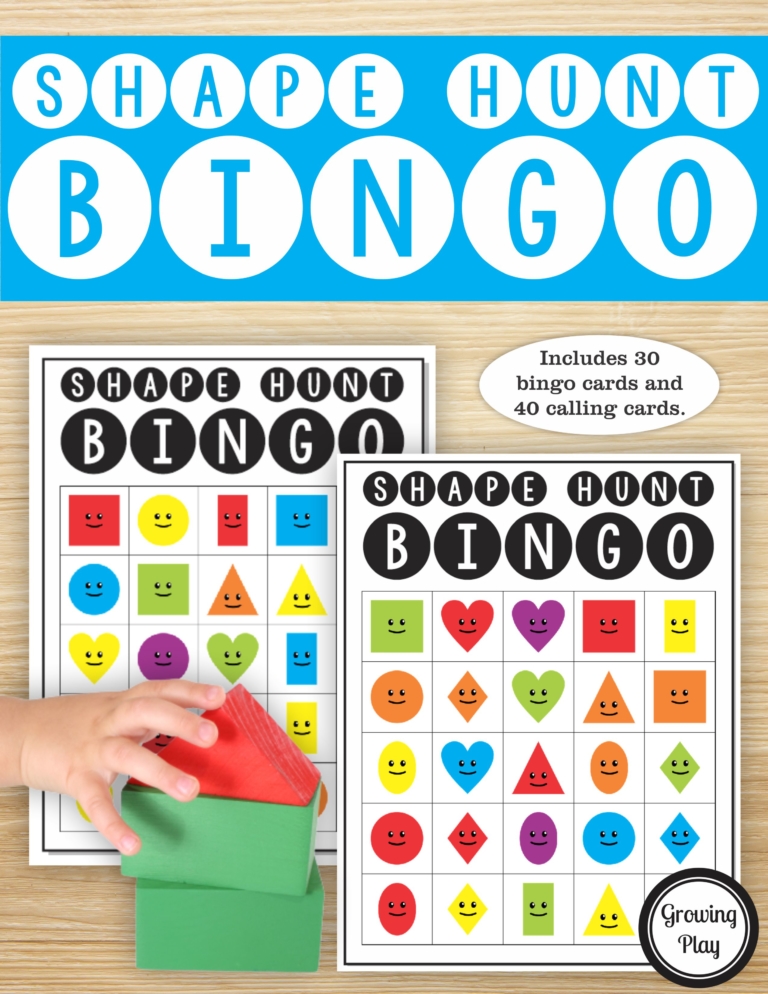 Shape Hunt Bingo - Growing Play