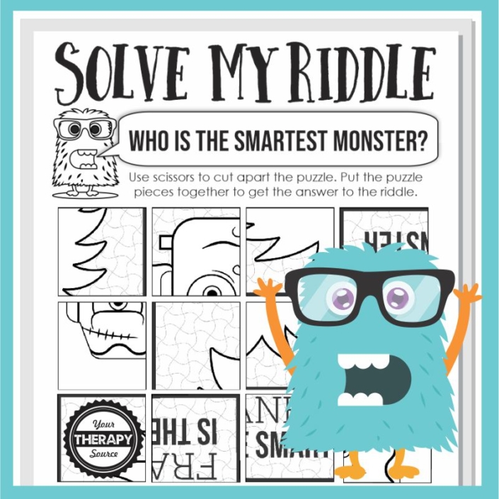 Free Monster Riddle Puzzler - Growing Play