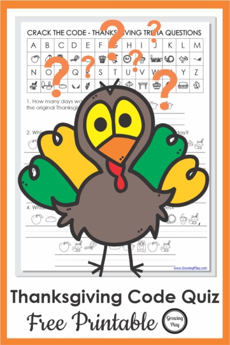 Thanksgiving Trivia Printable - Free Puzzle to Solve - Growing Play