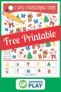 I Spy Christmas Puzzle - Free Printable - Growing Play