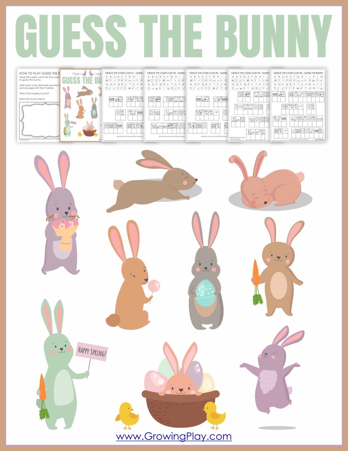 Guess the Bunny - Growing Play