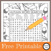Fall Word Search Printable - Growing Play