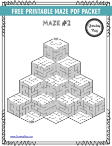 Printable Mazes PDF Packet - FREE - Growing Play