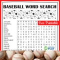 Baseball Word Search - FREE PDF - Growing Play