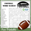 Football Word Search - FREE PDF - Growing Play