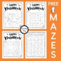 Halloween Maze PDF Packet FREE Printables - Growing Play
