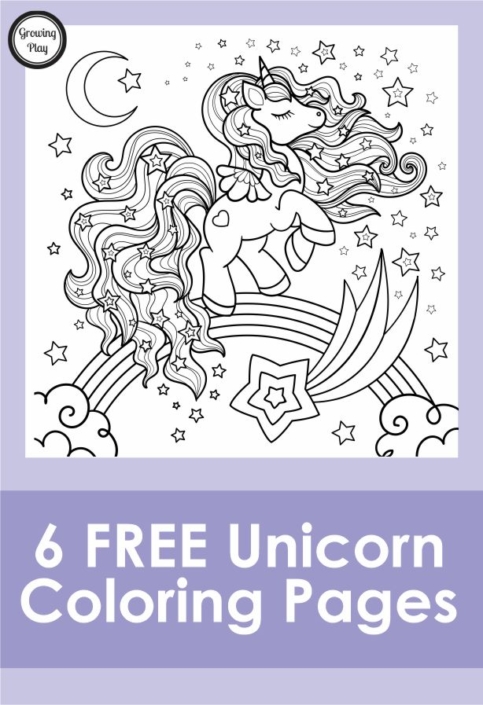 Fancy Unicorn Coloring Pages - FREE Printables - Growing Play