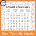 October Word Search Free Printable - Growing Play