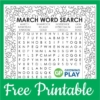 March Word Search Printable - Growing Play