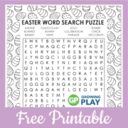 Easter Word Search Printable - FREE - Growing Play