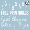 April Showers Coloring Pages - FREE - Growing Play