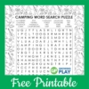 Camping Word Search Printable - Growing Play