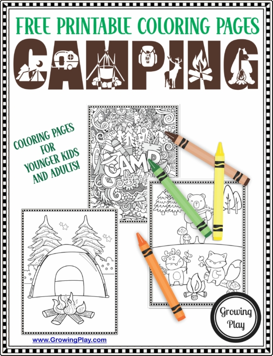 Free Camping Coloring Pages - Growing Play