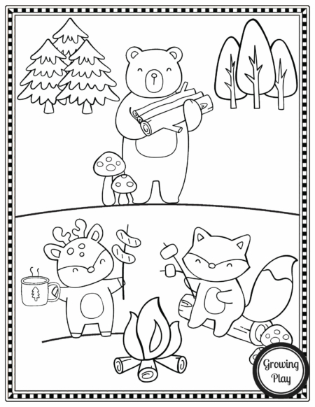 Free Camping Coloring Pages - Growing Play