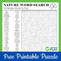 Word Search Puzzles Printable - Growing Play