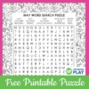 Word Search Puzzles Printable - Growing Play