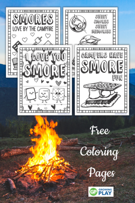 Smore Coloring Page - Free Printables - Growing Play