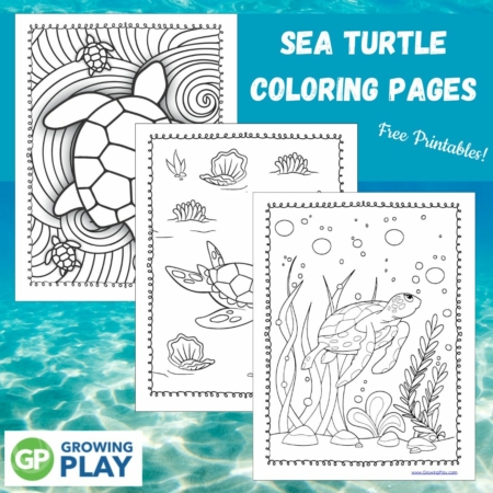 Sea Turtle Coloring Pages - Free Printables - Growing Play