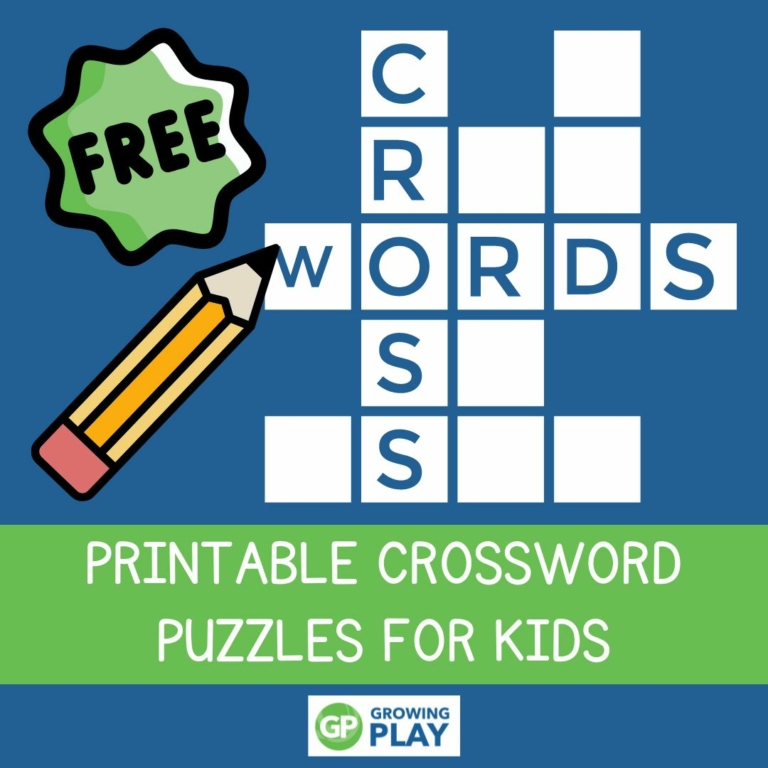 Printable-Crossword-Puzzles-for-Kids-SQUARE - Growing Play