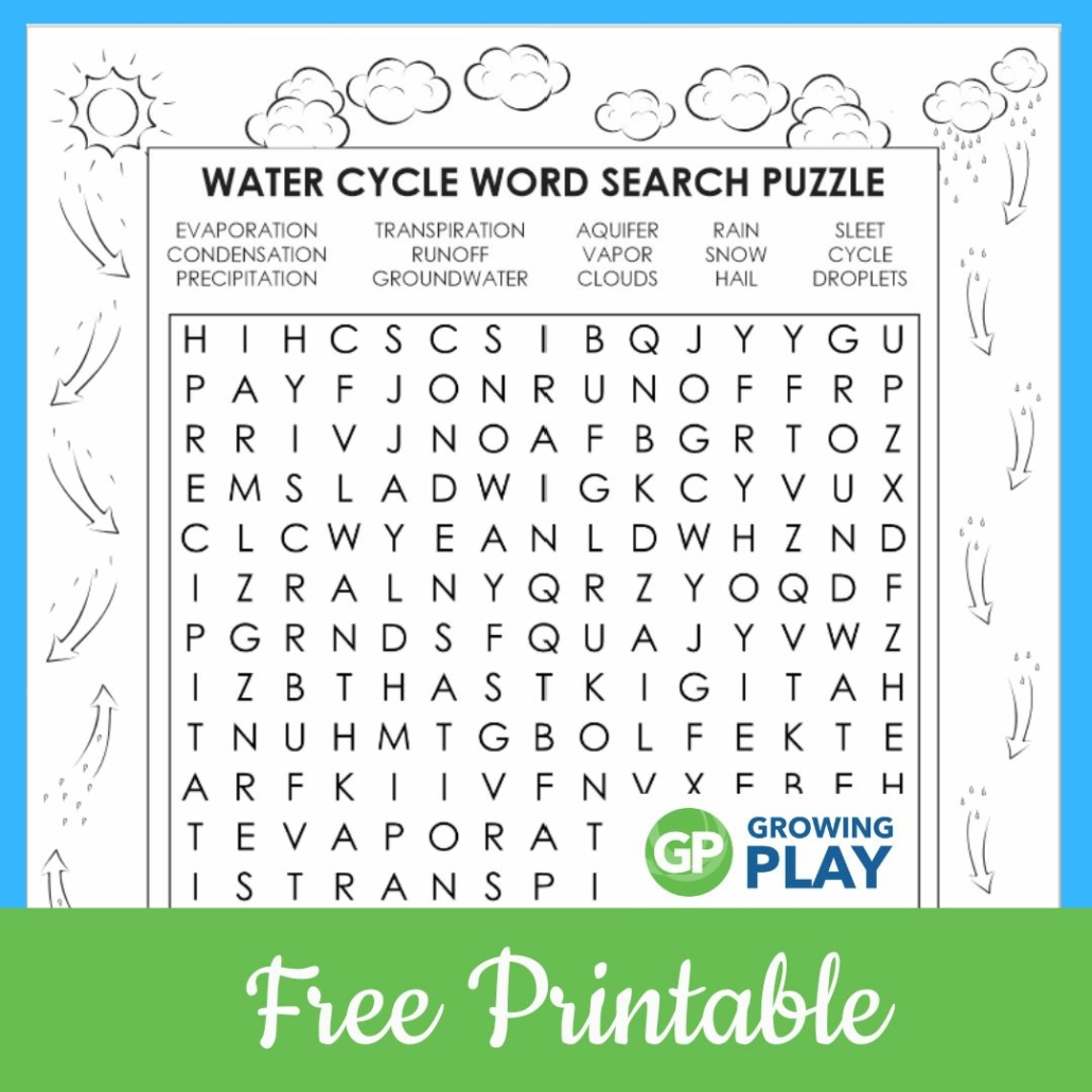 Water Cycle Word Search Answers Water Cycle Word Search Answers