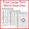 Printable Large Print Word Search Puzzles FREE - Growing Play