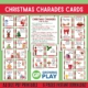 Free Printable Christmas Charades Cards - Fun Game - Growing Play