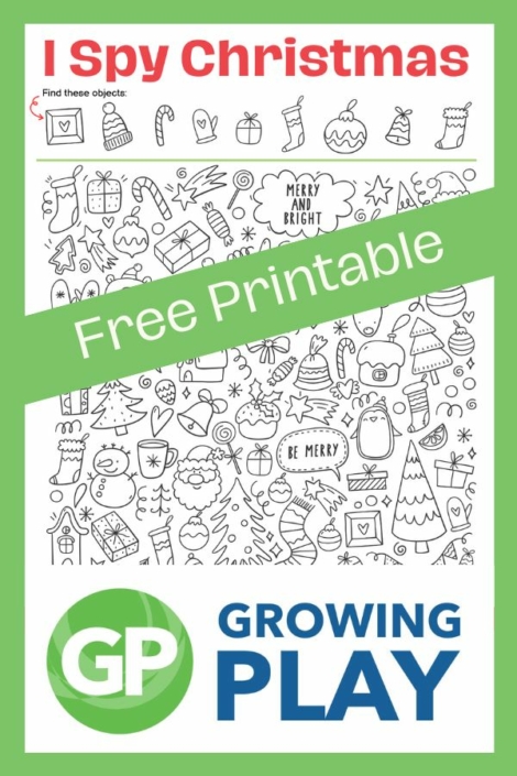 Christmas Ispy Printable: Fun Kids Printables Game - Growing Play