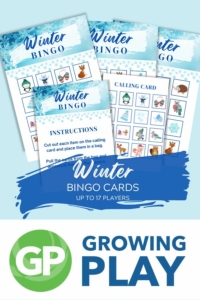 Winter Bingo Free Printable- Picture Game for Kids - Growing Play
