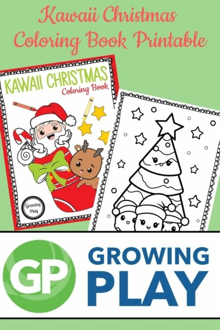Kawaii Cute Christmas Coloring Pages- Free Printable! - Growing Play