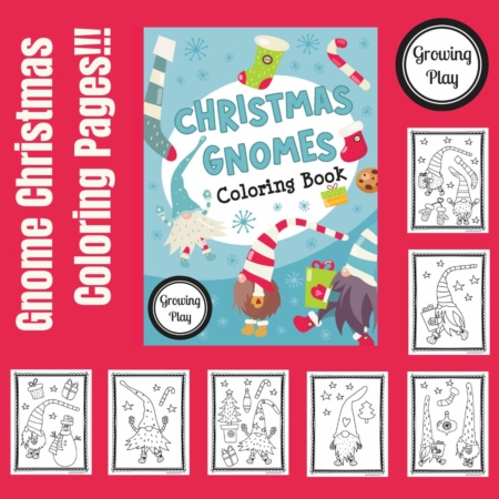 Gnome Christmas Coloring Pages- Printable and Cute! - Growing Play