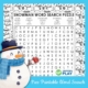 Snowman Word Search - Free Printable - Growing Play